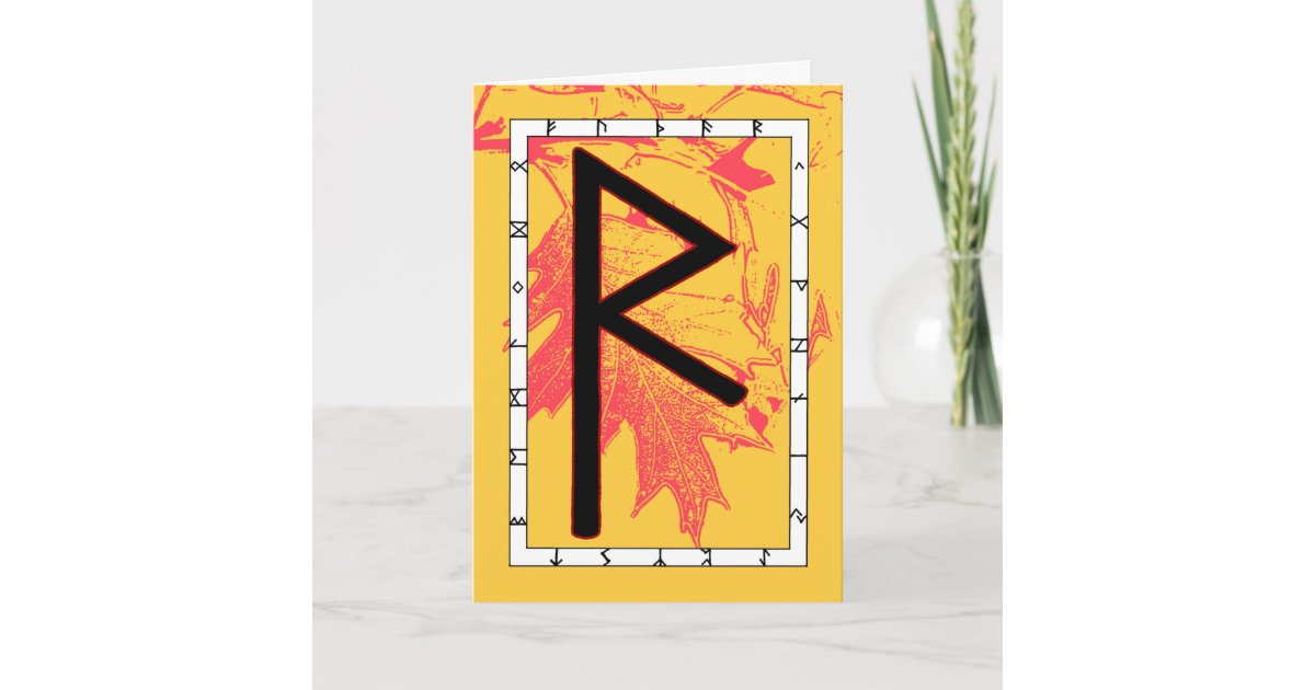 Rune Raidho – Balance Card | Zazzle