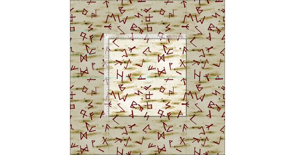 Runes Fabric | Zazzle
