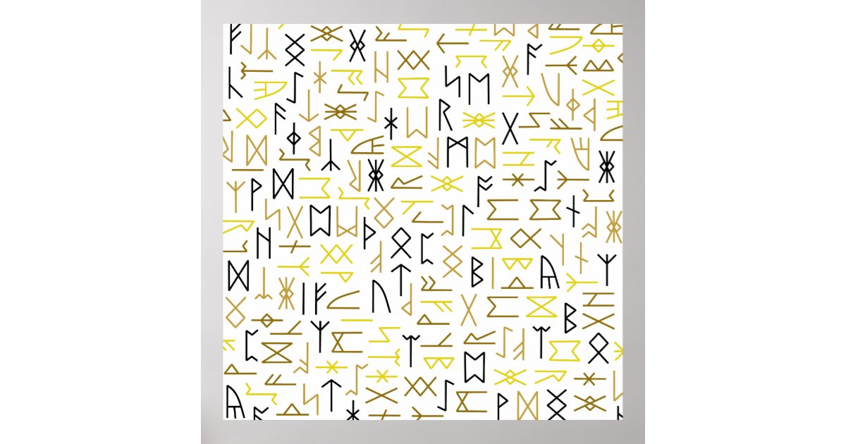 Runes Poster | Zazzle