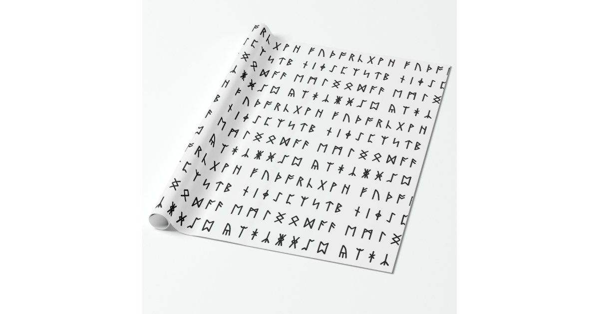 Runic Alphabet [Futhorc] Wrapping Paper | Zazzle