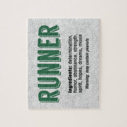 Runner Ingredients Jigsaw Puzzle | Zazzle