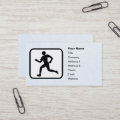 Runner Logo Customizable Template Business Card | Zazzle