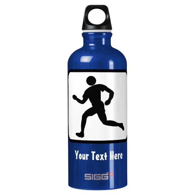 Runner Logo -- Customizable Water Bottle | Zazzle