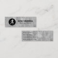 Runner Minimalist Mini Business Card | Zazzle