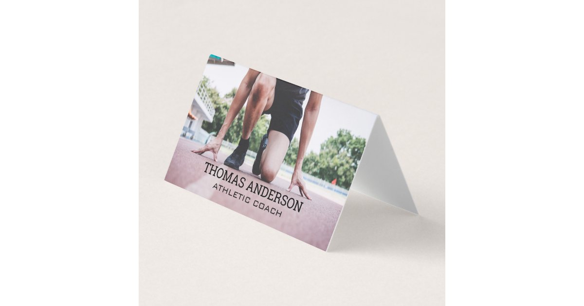 Runner on the Track Business Card | Zazzle