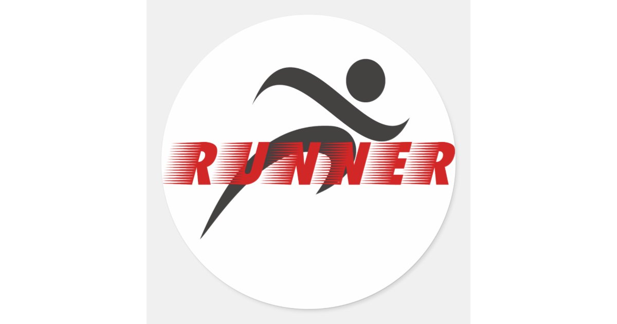 Runner stickers | Zazzle
