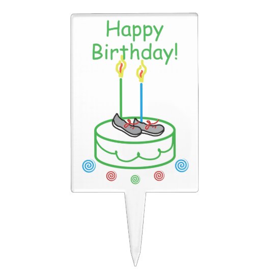 Runner's Birthday - Running Party Cake Topper | Zazzle.com
