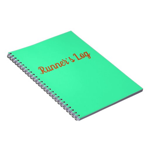 Runner's Log Running Notebook Blue Spiral Journal | Zazzle