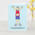 Running Congratulations for Him. Card | Zazzle