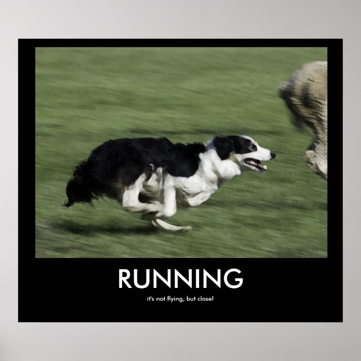RUNNING demotivational poster | Zazzle