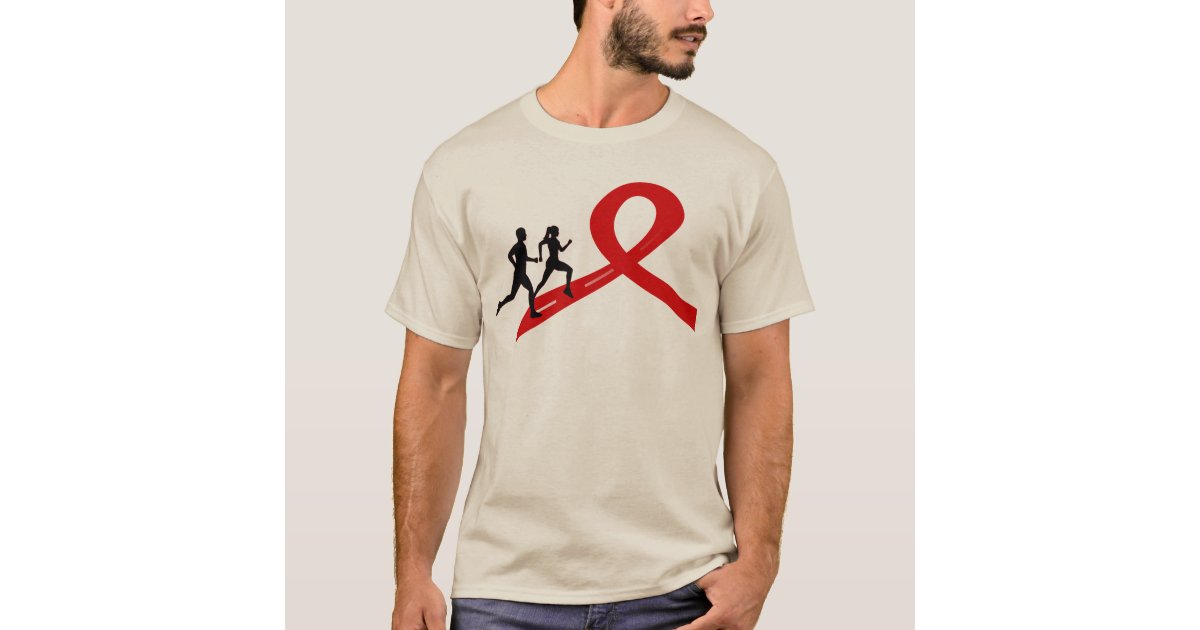 Running for a Cause T-shirt Red | Zazzle