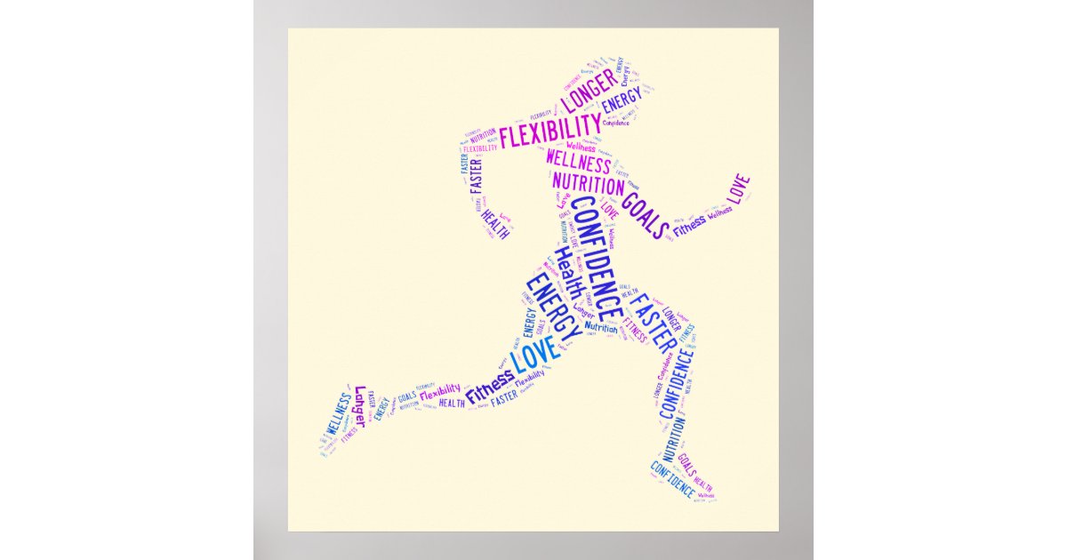 Running girl poster | Zazzle