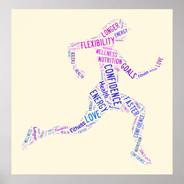Running girl poster | Zazzle
