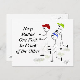 Running Motivational Message Postcard | Zazzle