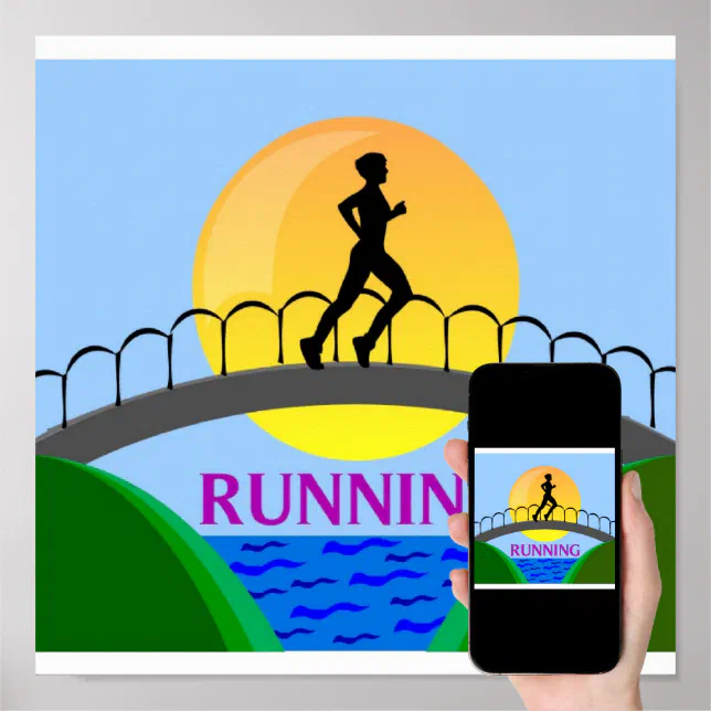 RUNNING POSTER | Zazzle
