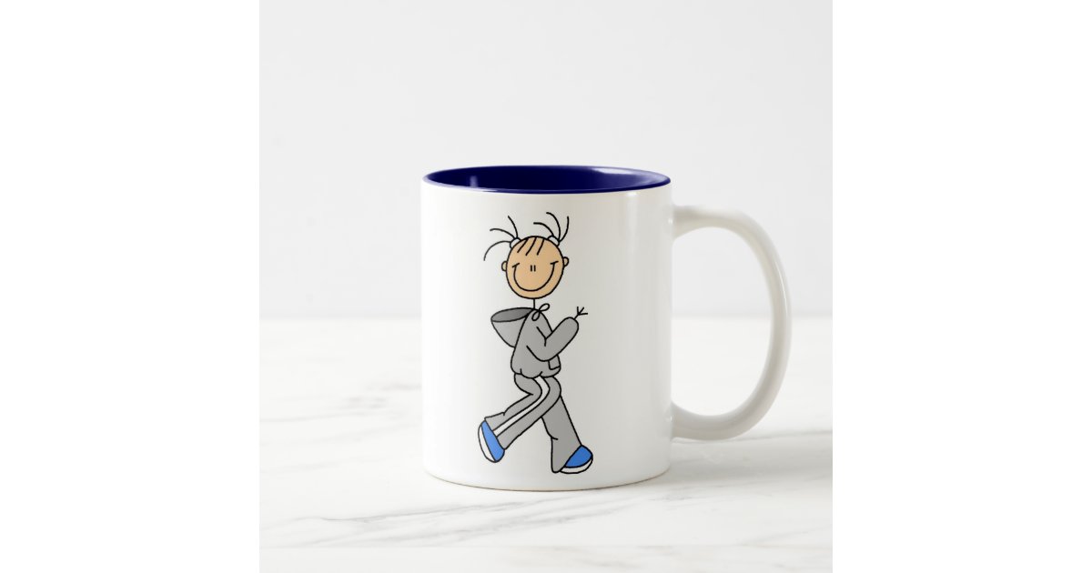 Running Stick Figure Mug | Zazzle