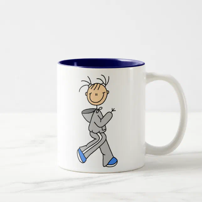 Running Stick Figure Mug | Zazzle