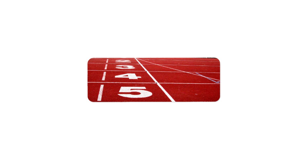 Running track label | Zazzle
