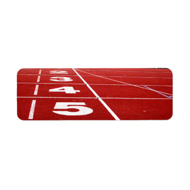 Running track label | Zazzle
