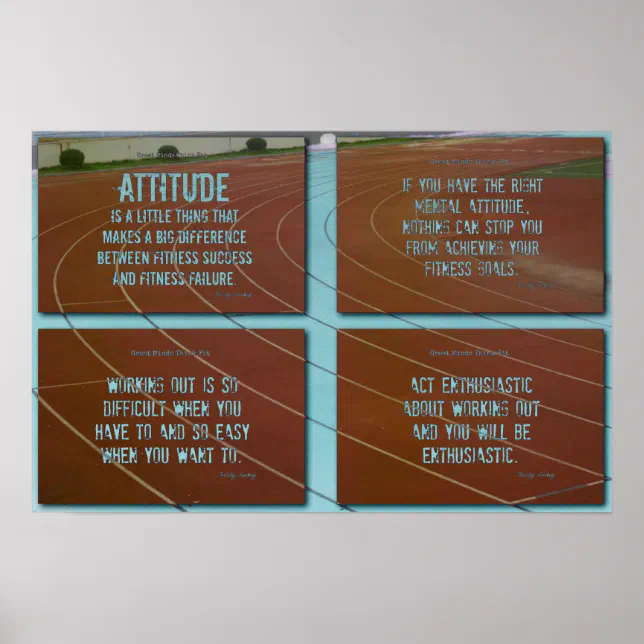 Running Track Motivation! Poster | Zazzle