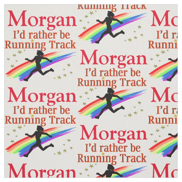USA PERSONALIZED TRACK AND FIELD FABRIC | Zazzle.com