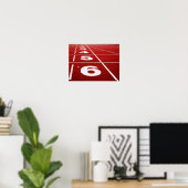 Running track poster | Zazzle