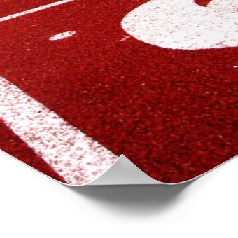 Running track poster | Zazzle