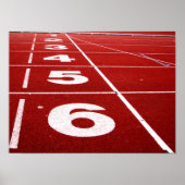 Running track poster | Zazzle