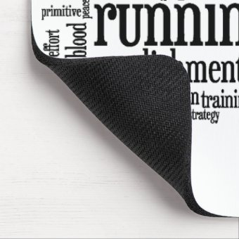 Running Word Cloud Mouse Pad | Zazzle