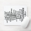 Running Word Cloud Mouse Pad | Zazzle