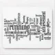 Running Word Cloud Mouse Pad | Zazzle