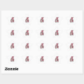 Runny Bunny Star Sticker | Zazzle