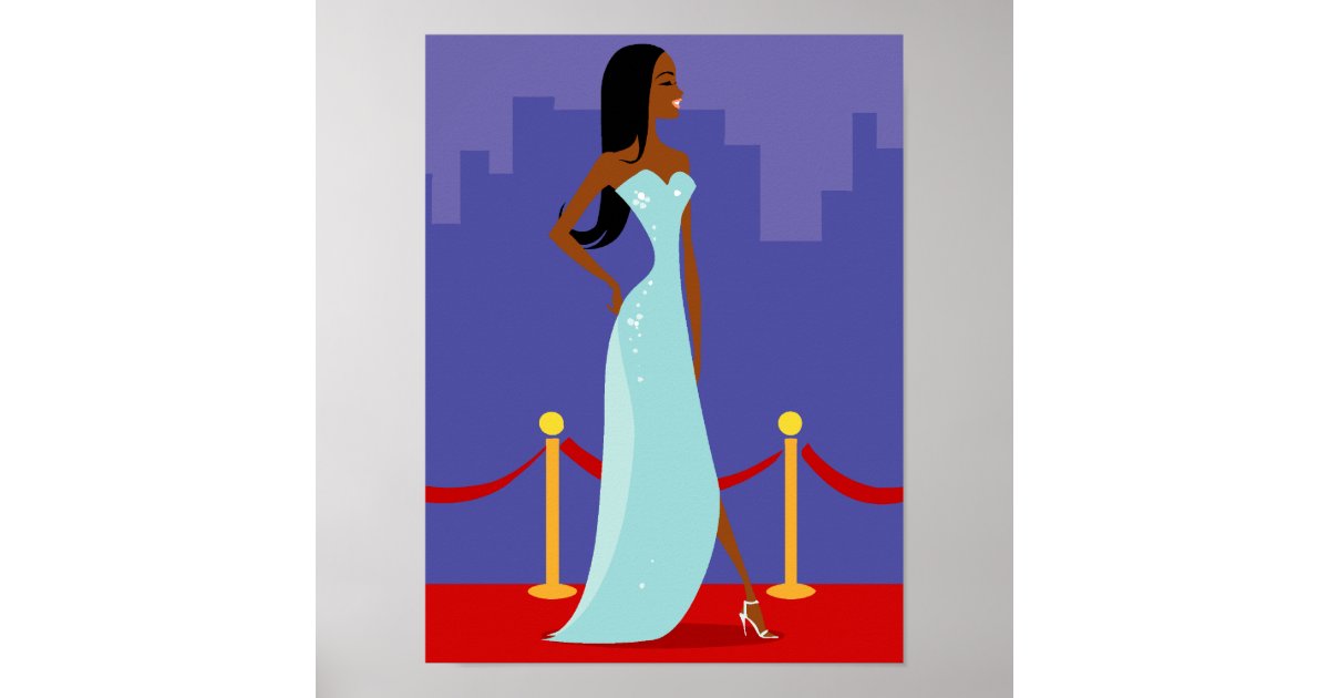 Runway Diva Poster (African American) | Zazzle