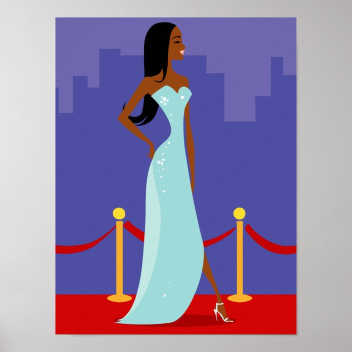 Runway Diva Poster (African American) | Zazzle.com