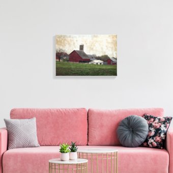 Rural Iowa Amish Farming Country Farm Scene Canvas Print | Zazzle