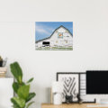 Rural Iowa Animal Barn Poster | Zazzle