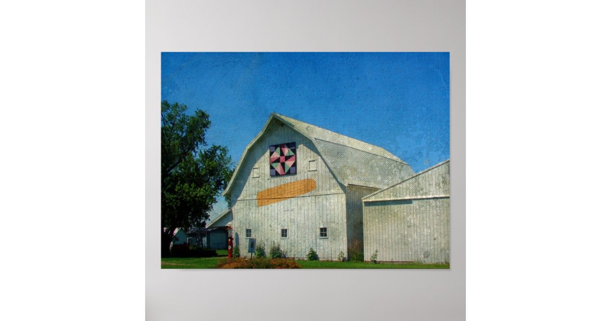 Rural Iowa Barn Poster | Zazzle
