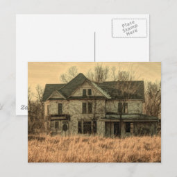 Rural Landscape Rustic Western Country Farmhouse Postcard | Zazzle