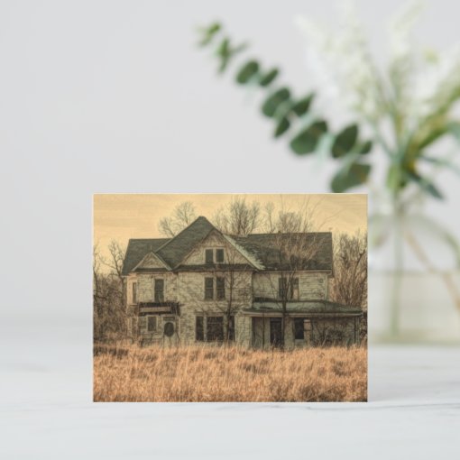 Rural Landscape Rustic Western Country Farmhouse Postcard | Zazzle