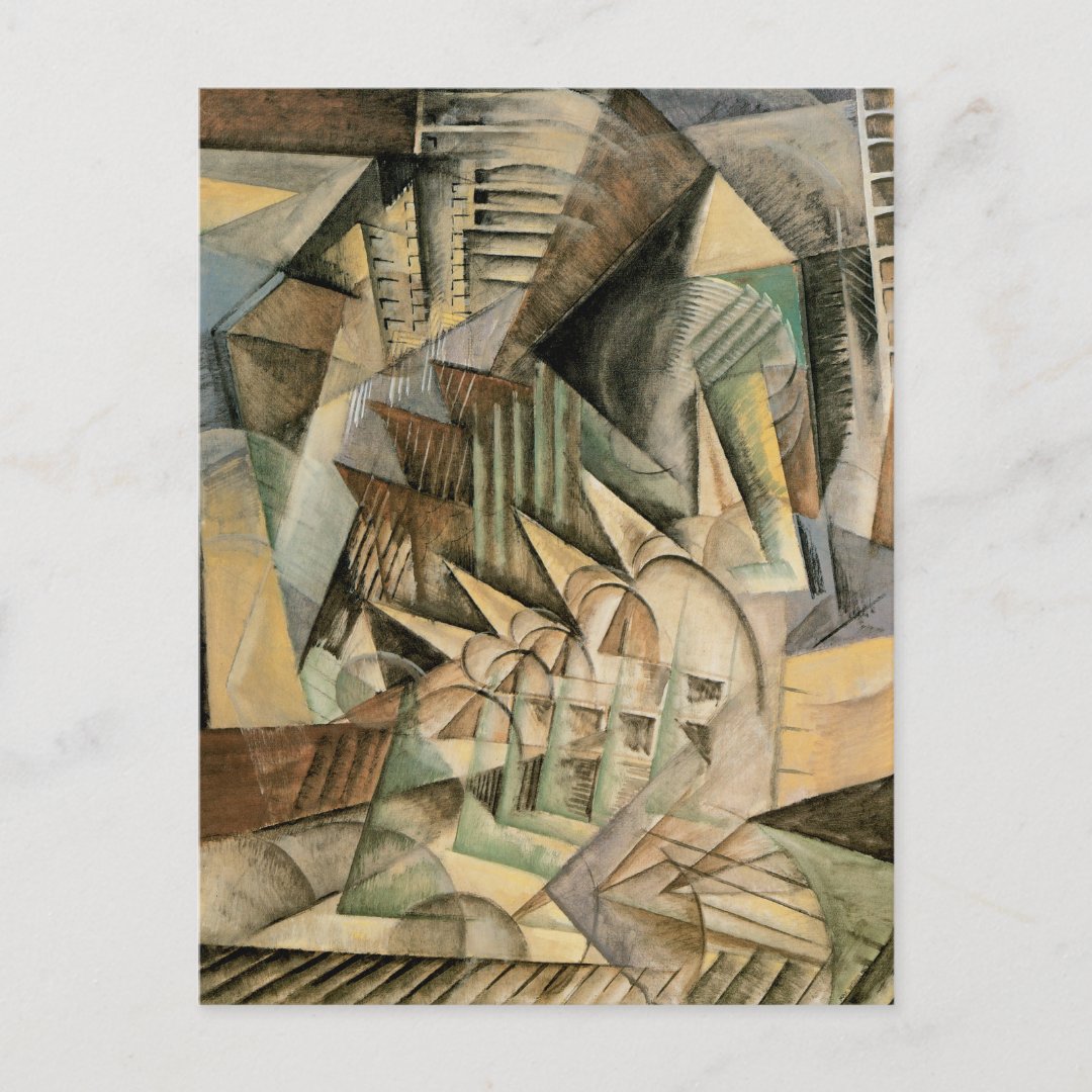 Rush Hour, New York by Max Weber, Vintage Cubism Postcard | Zazzle