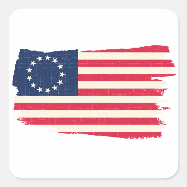 rush-limbaugh betsy ross Flag Square Sticker | Zazzle