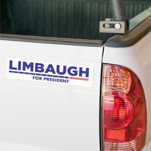 Rush Limbaugh for President Bumper Sticker | Zazzle