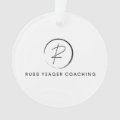 Russ Yeager Coaching Signature Logo Ornament | Zazzle