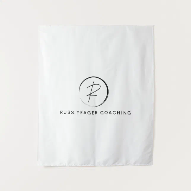 Russ Yeager Coaching Signature Logo Tapestry | Zazzle