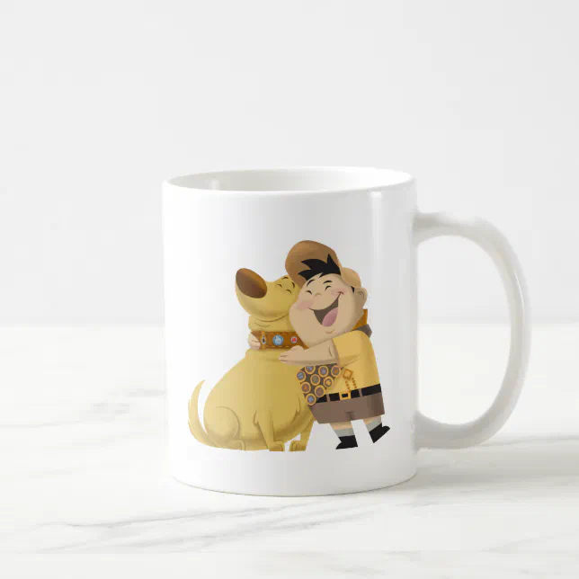 Russell hugging Dug - Pixar UP! Coffee Mug | Zazzle
