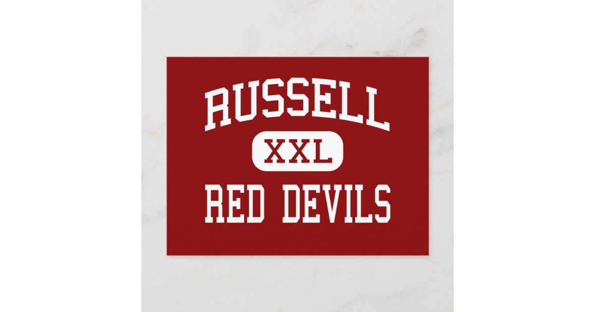 Russell - Red Devils - High - Russell Kentucky Postcard | Zazzle