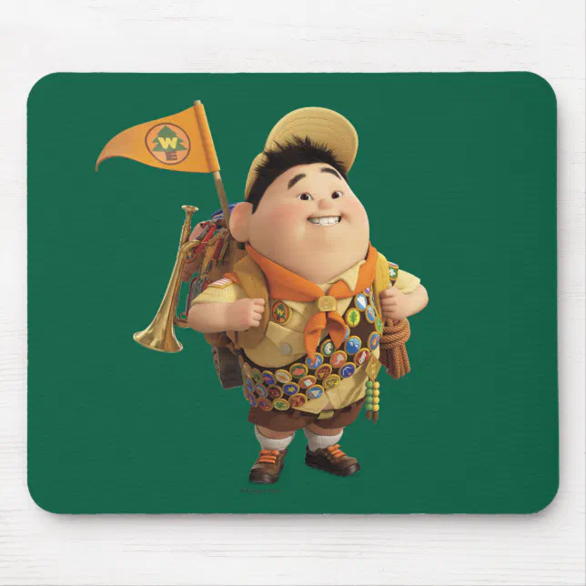 Russell smiling - the Disney Pixar UP Movie Mouse Pad | Zazzle
