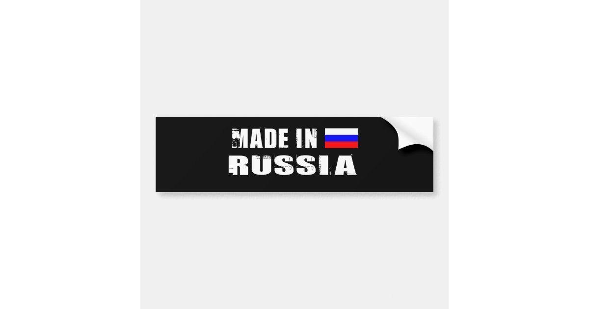 RUSSIA BUMPER STICKER | Zazzle