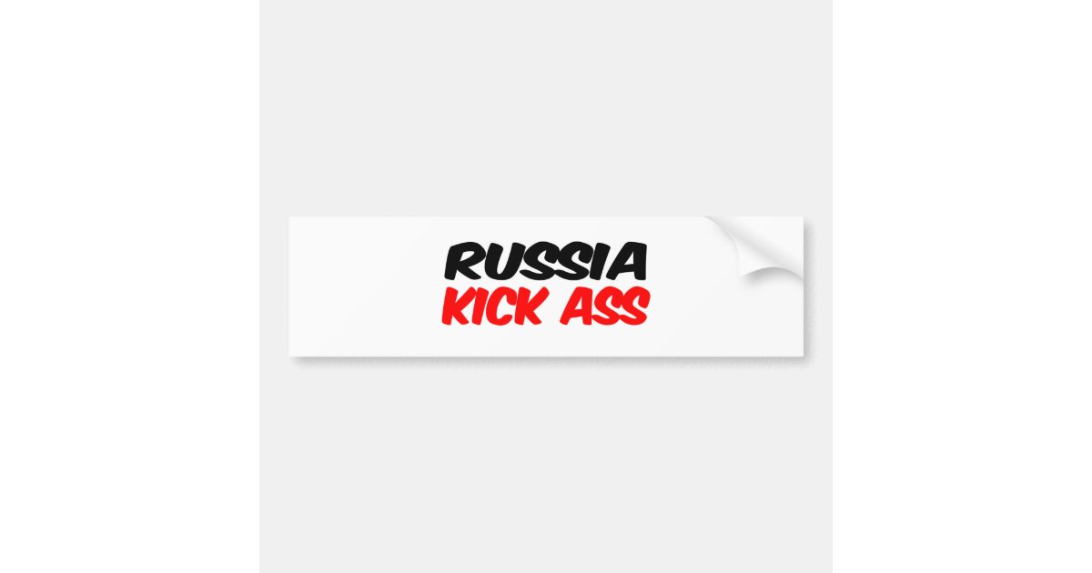 RUSSIA BUMPER STICKER | Zazzle
