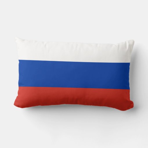 Russia Flag Lumbar Pillow | Zazzle